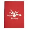 Dinosaur pop up card, Barosaurus pop up card, pop up birthday card
