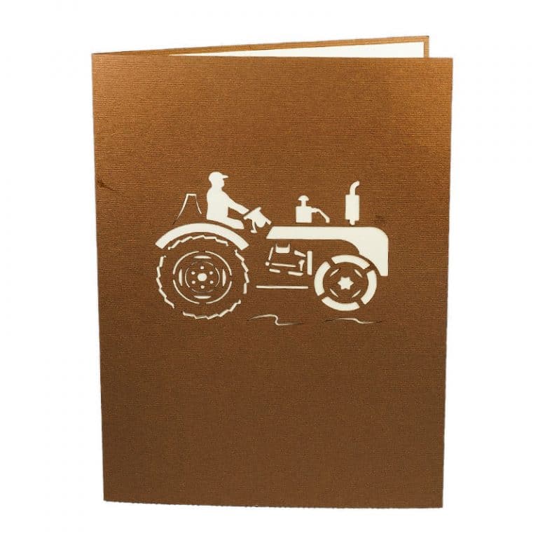 Tractor pop up card-custom pop up cards supplier-Charm Pop