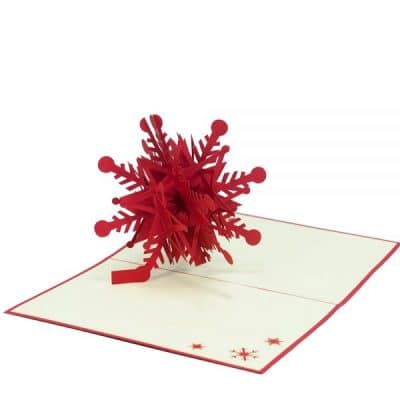 Snowflake pop up card- Custom Christmas pop up cards 2018