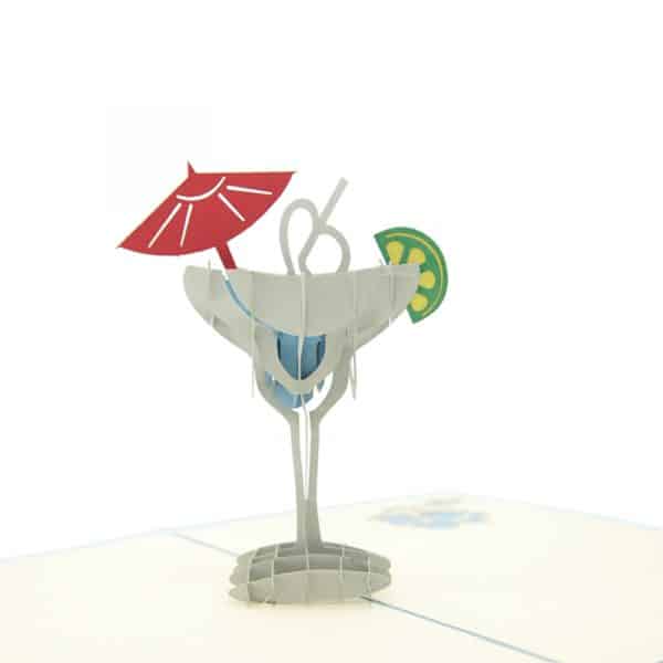 Cocktail pop up card, summer vibes 3D cards supplier, pop up card ...