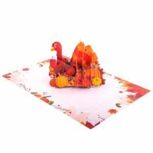 Turkey Thanksgiving pop up card-Thanksgiving pop up cards wholesale