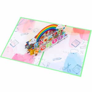 Back To School Pop Up Card- pop up cards manufacturer