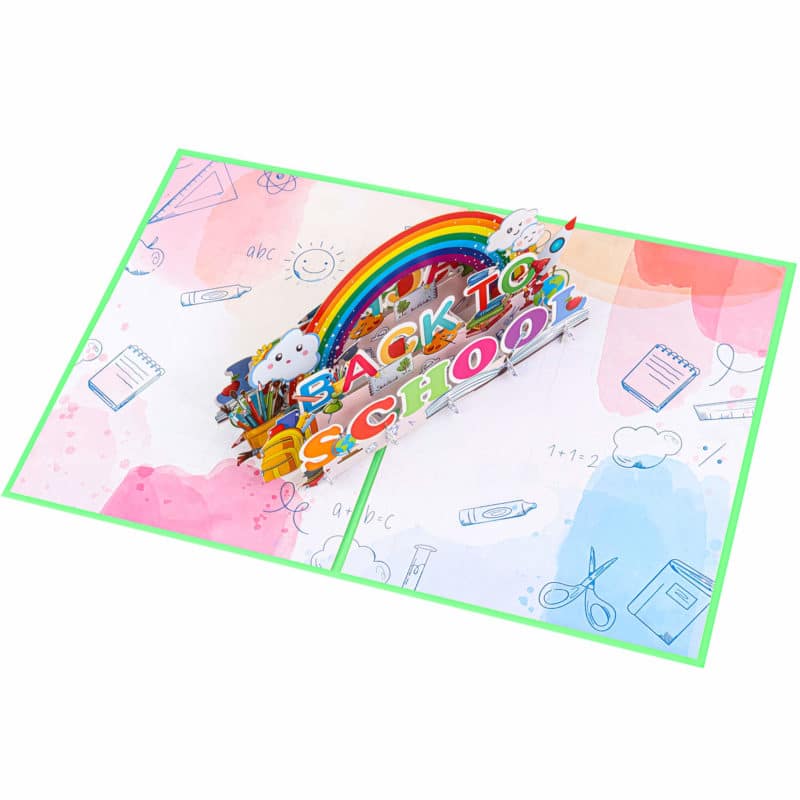 Back To School Pop Up Card- pop up cards manufacturer