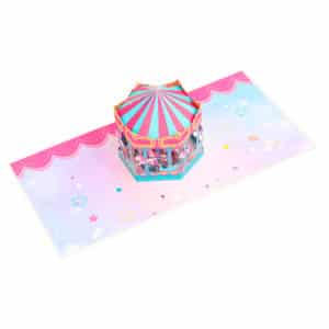 Birthday Carousel Pop Up Card - Birthday 3d cards wholesale supplies