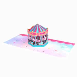 Birthday Carousel Pop Up Card - Birthday 3d cards wholesale supplies