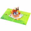 Picnic Basket Pop Up Card-Summer vibes card- 3D cards manufacturer