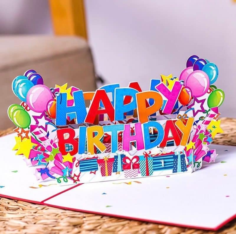 3D birthday card - How to celebrate birthday for loved one
