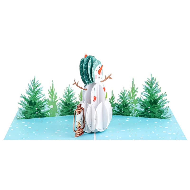 Snowman Pop Up Card - Xmas Pop Up Card Supplies